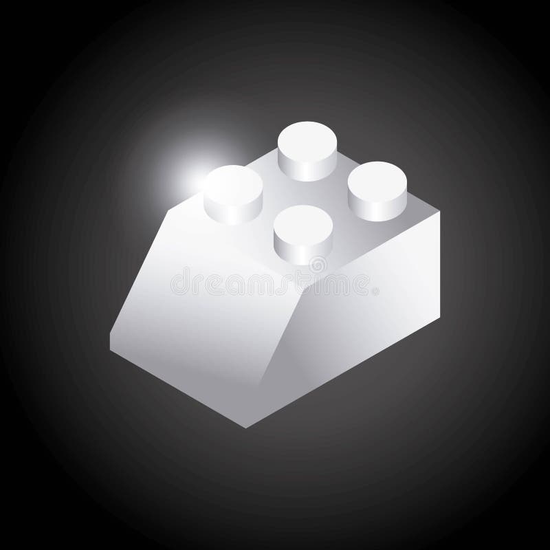 Piece of Lego Icon. Game Design. Vector Graphic Stock Illustration ...