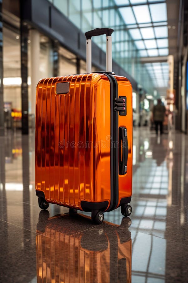 A Piece of Luggage Sitting on Top of a Tiled Floor. Generative AI Image ...