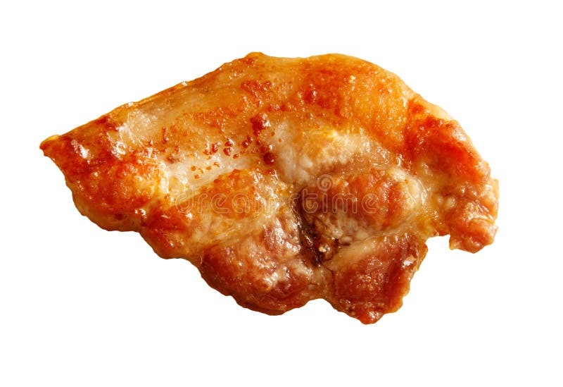 Piece Meat Cooked Has Crispy Texture Stock Photos - Free & Royalty-Free ...