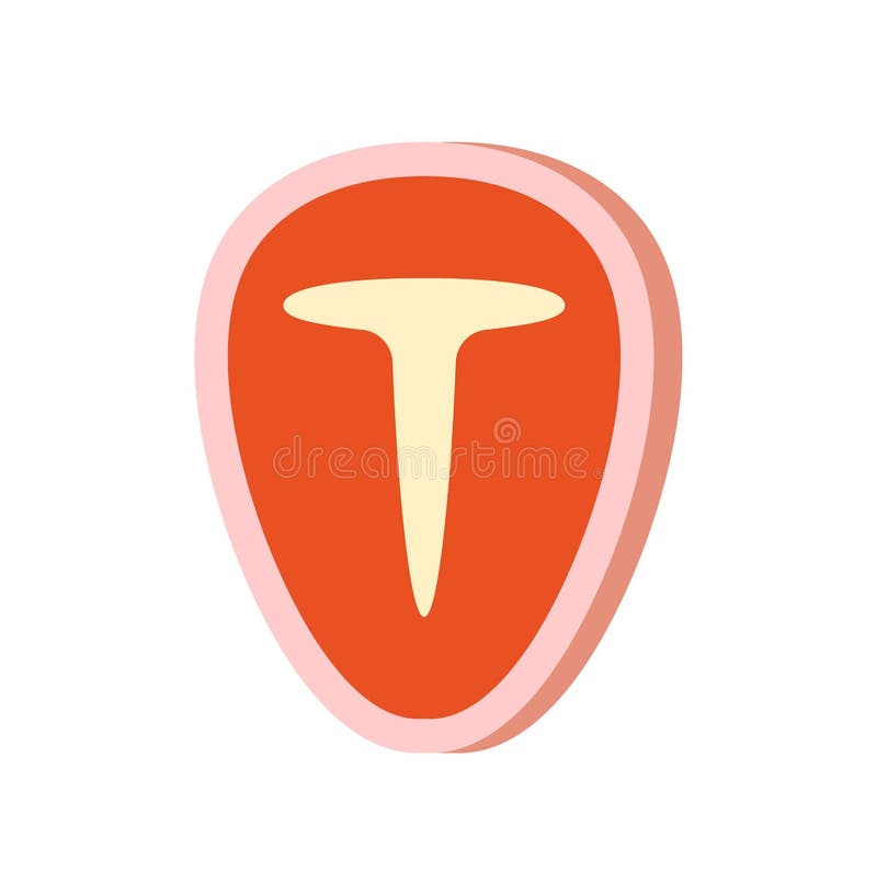 Piece of Meat Sign. Raw Chop Icon Stock Vector - Illustration of fresh ...