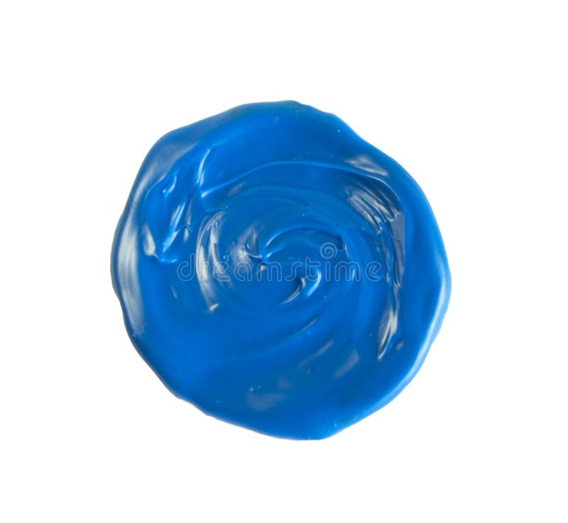 A Piece of Molten Clay. Blue Creamy Substance Stock Photo - Image of ...