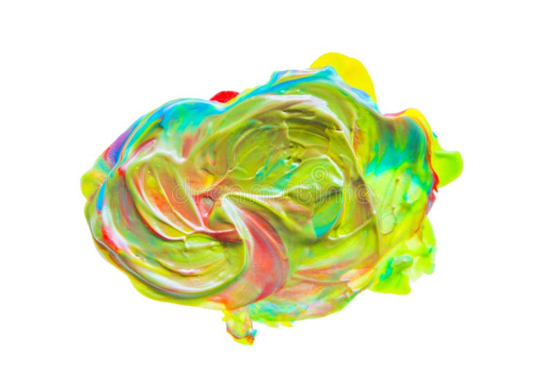 A Piece of Molten Clay. Multicolor Creamy Substance Stock Image - Image ...