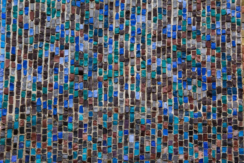 A Piece of Mosaic Made of Small Colored Stone. Stock Image - Image of ...
