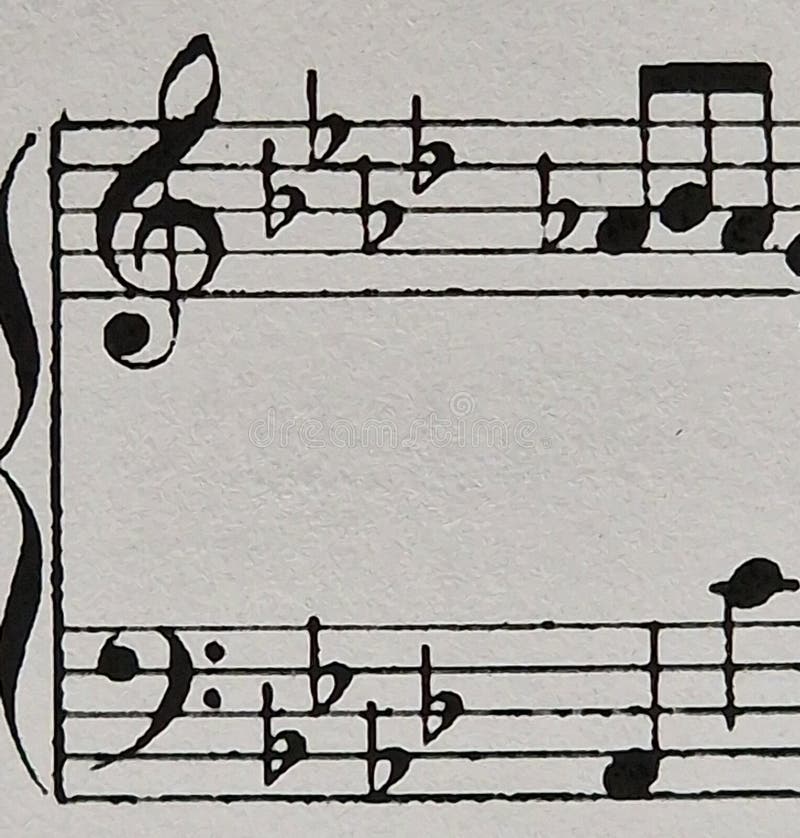 Piece of Music for Playing the Piano, Classical Music Stock Image ...