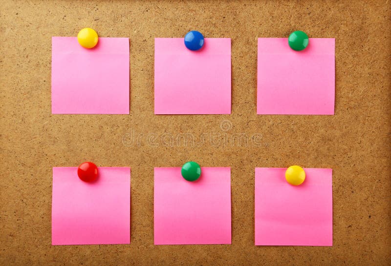 Piece of Note Paper on a Brown Background Stock Image - Image of ...