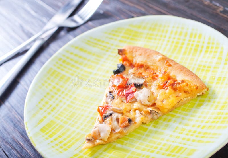 Piece off pizza stock image. Image of american, mozzarella - 37799285