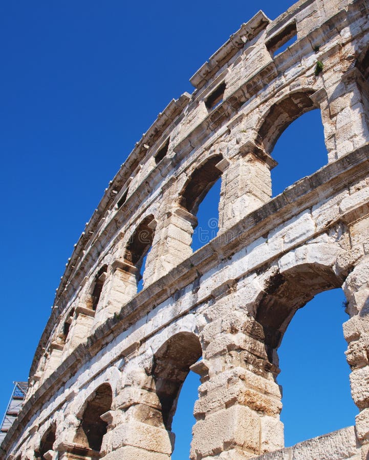 A piece of old arena stock photo. Image of bright, stone - 27187296