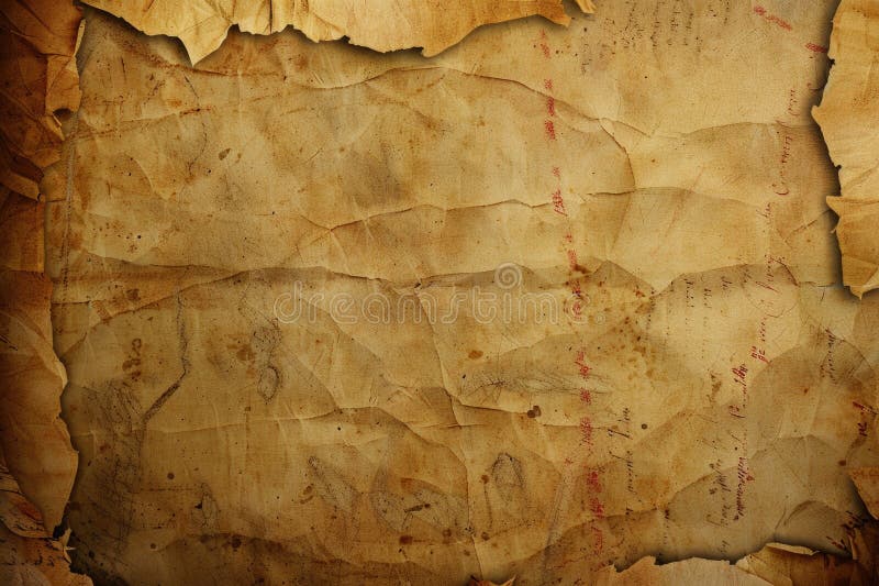 A Piece of Old Paper with Handwritten Notes and Scribbles Stock Image ...