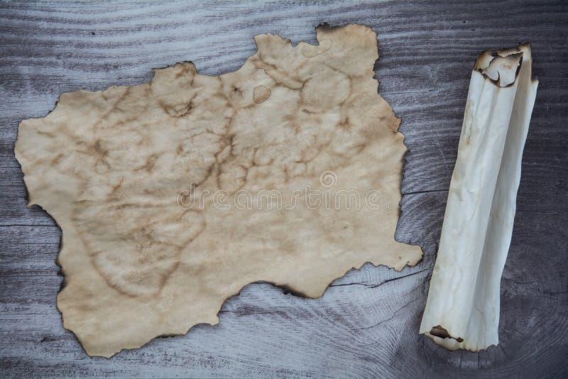 Ancient Roll of Paper and Ancient Paper Stock Photo - Image of antique ...