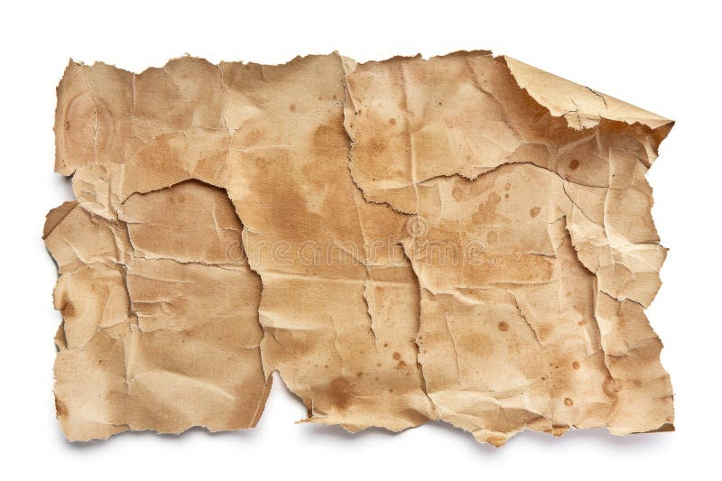A Piece of Old Paper with a Torn Edge, Featuring a Snippet of Written ...