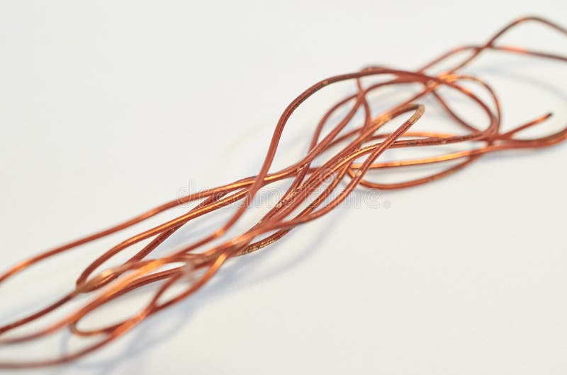 Piece of Old Rusty Twisted Wire Stock Photo - Image of force, piece ...