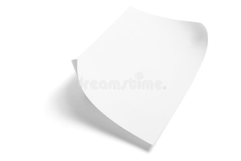 Piece of Paper stock image. Image of space, cutout, still - 10383773