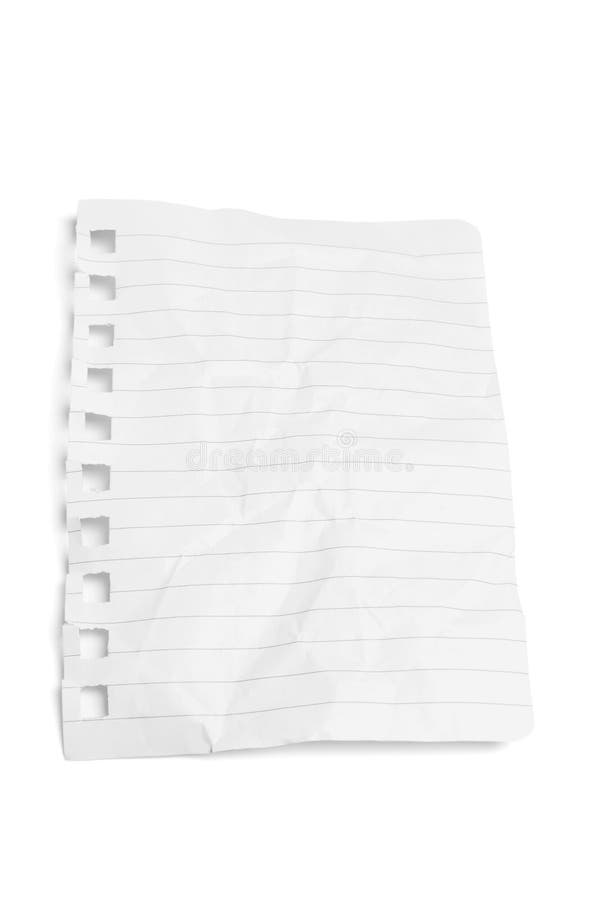Piece of Paper stock image. Image of text, empty, isolated - 9444001