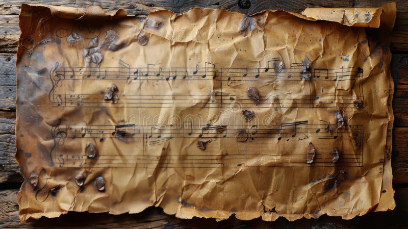 Sheet Music with Musical Notes Stock Image - Image of arrangement ...