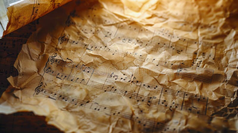 Sheet Music with Musical Notes Stock Image - Image of clefs, education ...