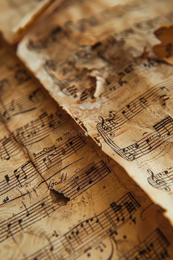A Piece of Paper with Music Notes on it. Perfect for Music-related ...