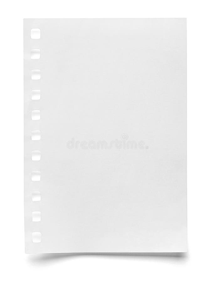 Piece of Paper Note Notepad Stock Image - Image of paper, empty: 75602331