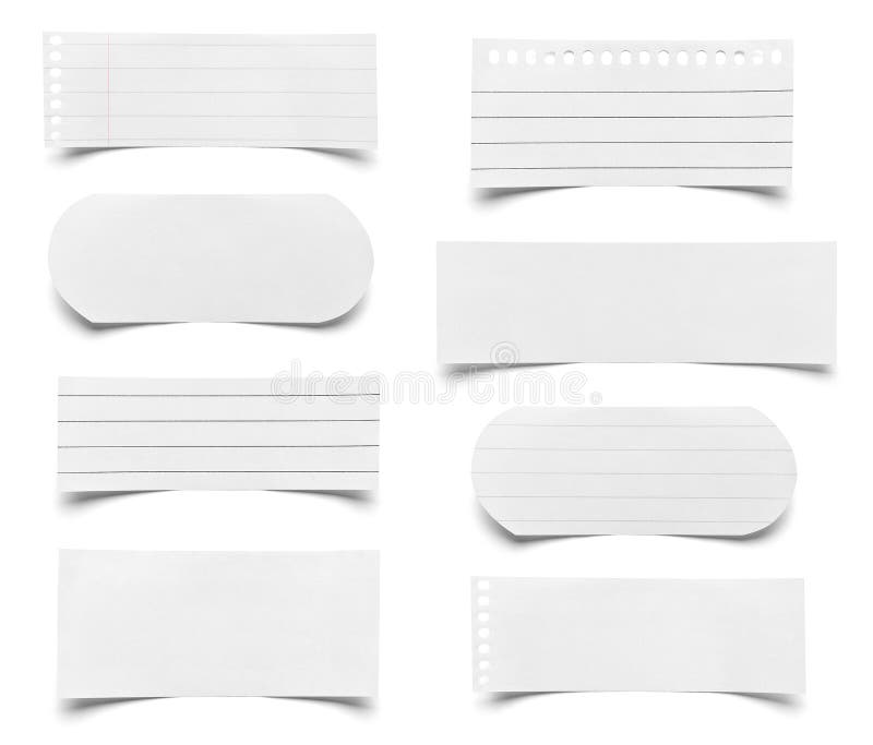 Piece of Paper Note Notepad Stock Image - Image of notice, isolated ...