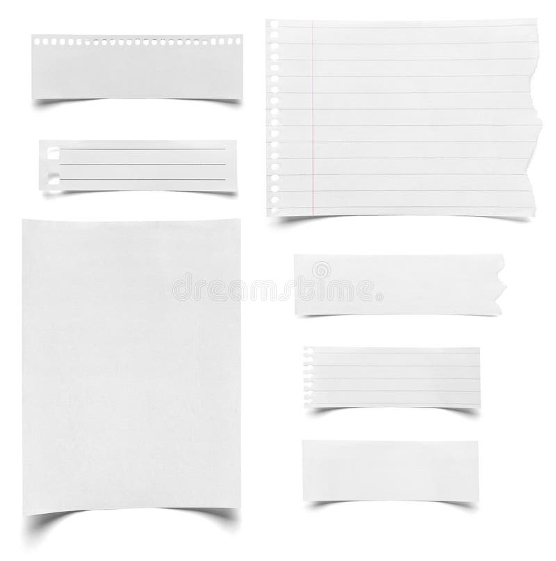 Piece of Paper Note Notepad Stock Photo - Image of sign, card: 75601112