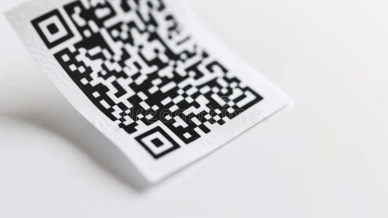 A Piece of Paper with a QR Code Printed on it. Can Be Used for Scanning ...