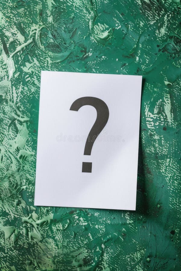 A Piece of Paper with a Question Mark Symbol. Suitable for Educational ...
