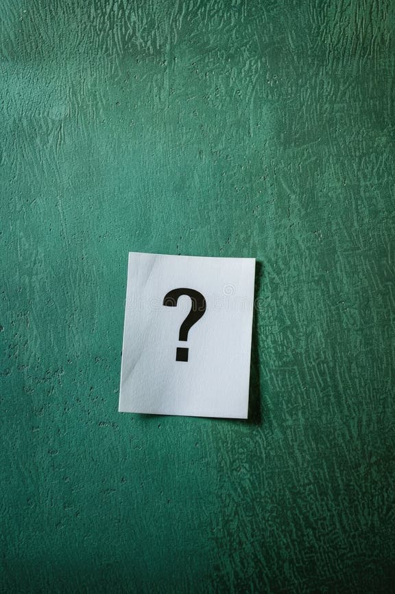 A Piece of Paper with a Question Mark Symbol. Suitable for Educational ...