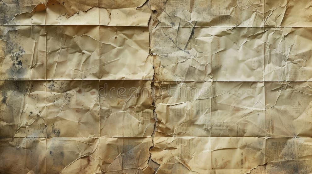 A Piece of Paper Split with a Torn Strip Stock Photo - Image of ...