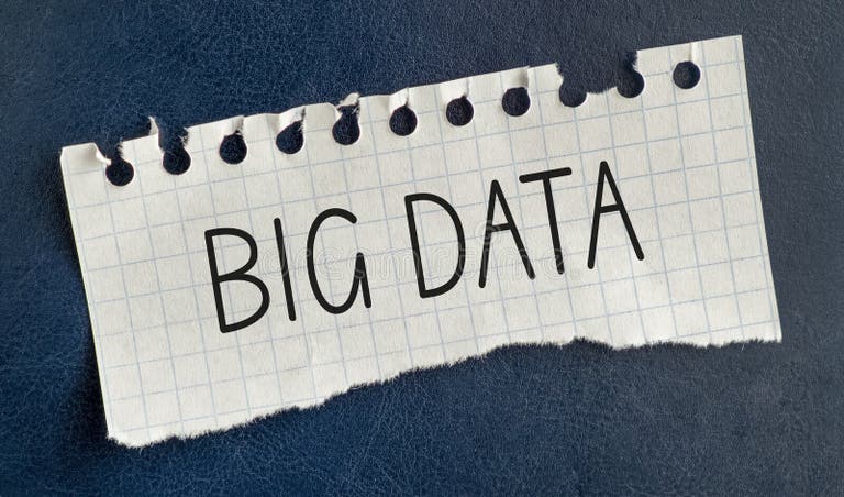A Piece of Paper with the Word Big Data Written on it. Stock Image ...