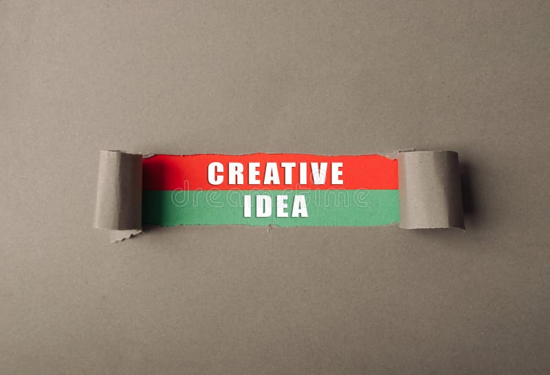 Piece of Paper with the Word Creative Idea Written on it Stock Image ...