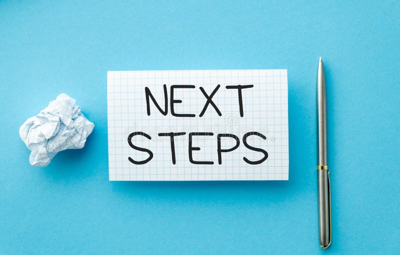 Piece Paper Word Next Steps Written Stock Photos - Free & Royalty-Free ...