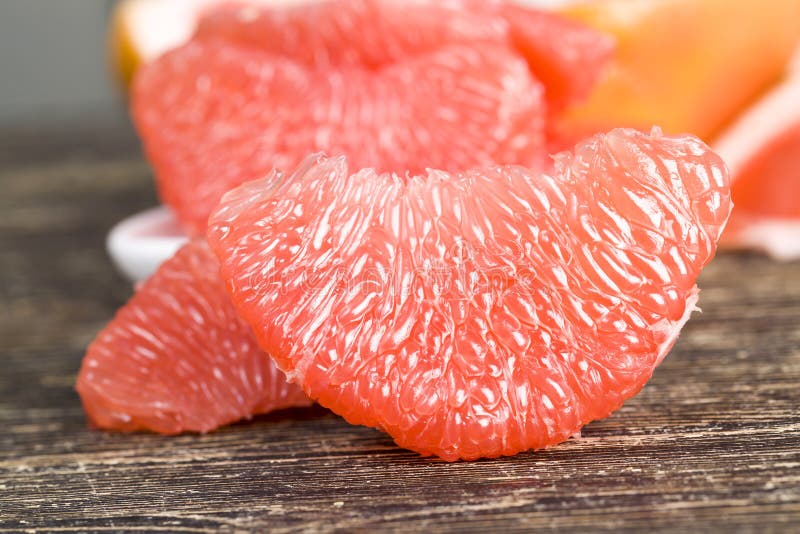 A Piece of Peeled Grapefruit Stock Image - Image of counter, grapefruit ...