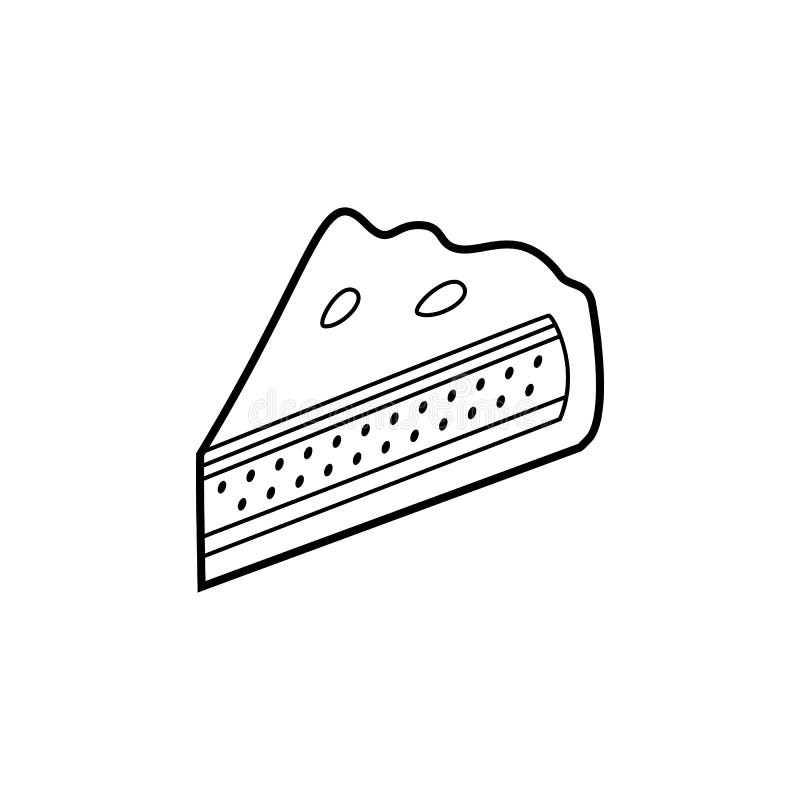 Piece of Pie Icon. Simple Outline Vector of Autumn Set for UI and UX ...