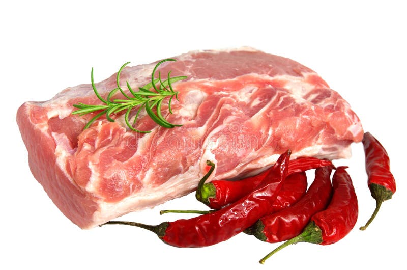 The Piece of the Pig S Meat Stock Image - Image of uncooked, filet ...