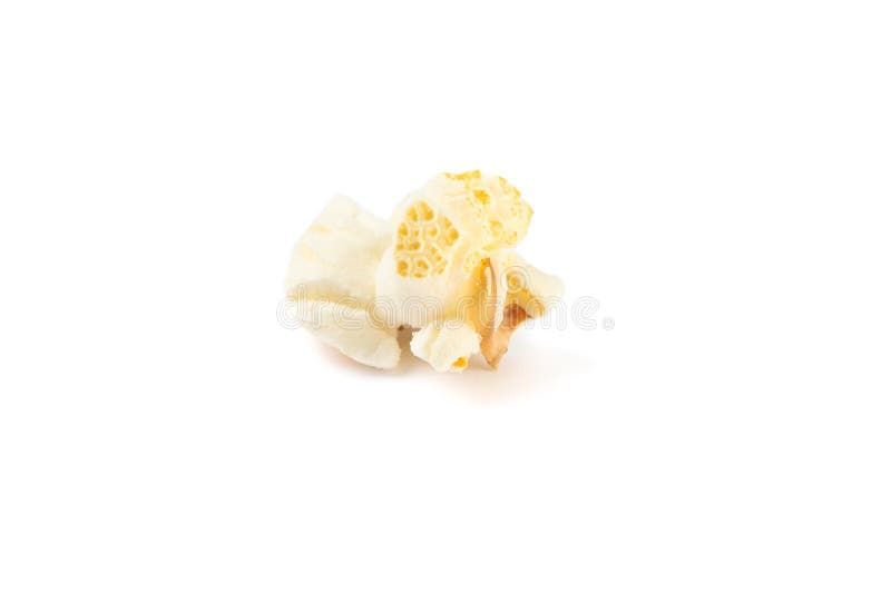 Single Piece Popcorn Isolated White Stock Photos - Free & Royalty-Free ...