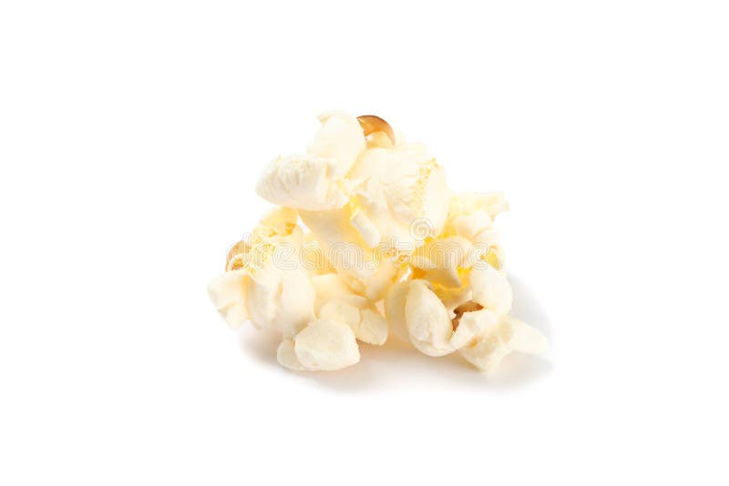 Popcorn isolated on white stock image. Image of isolated - 20766705