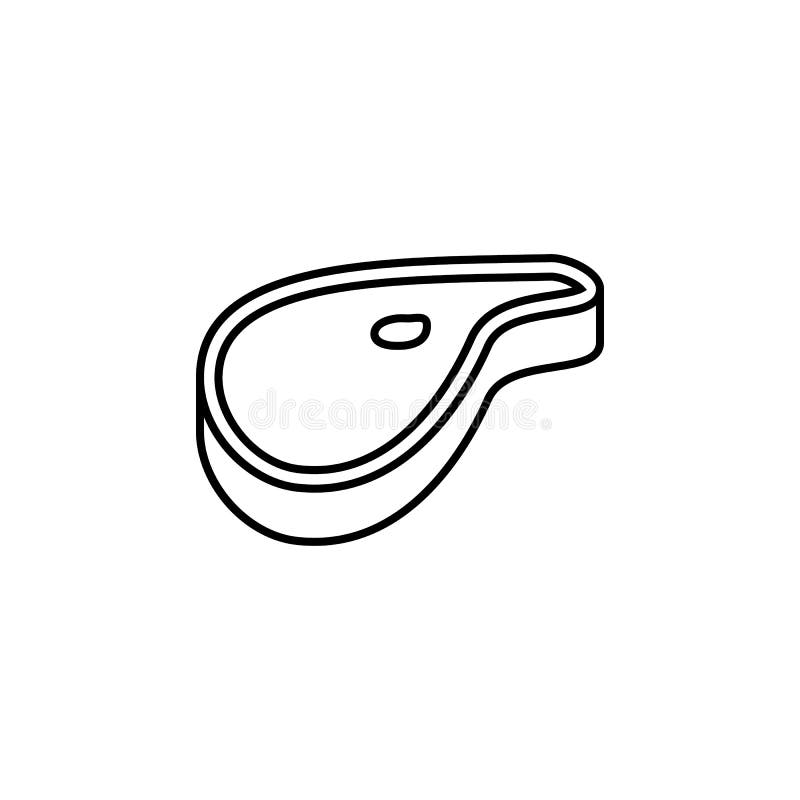 A Piece of Pork Icon. Element of Food Icon for Mobile Concept and Web ...