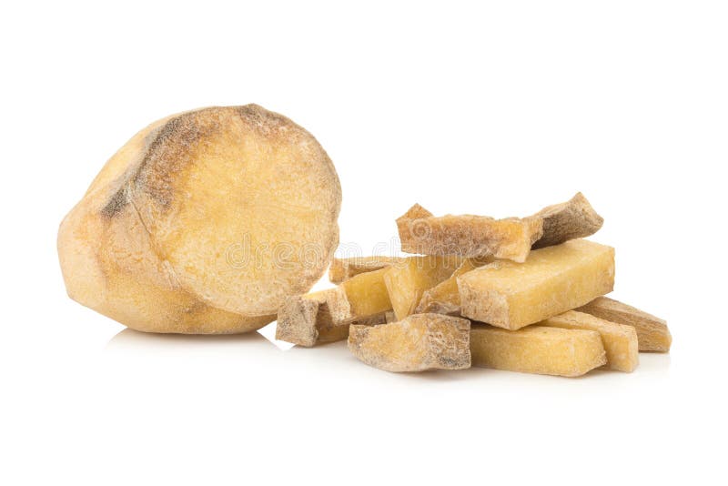 Piece Potato Dry Isolated on White Background. Rotten Stock Image ...