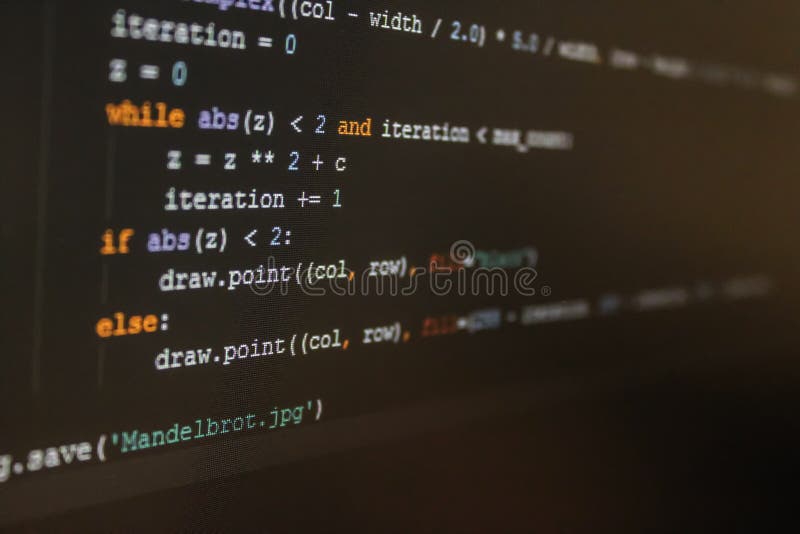 A Piece Of Programming Code In Ide With Blur Effect Programmer Developer Screen Website Codes