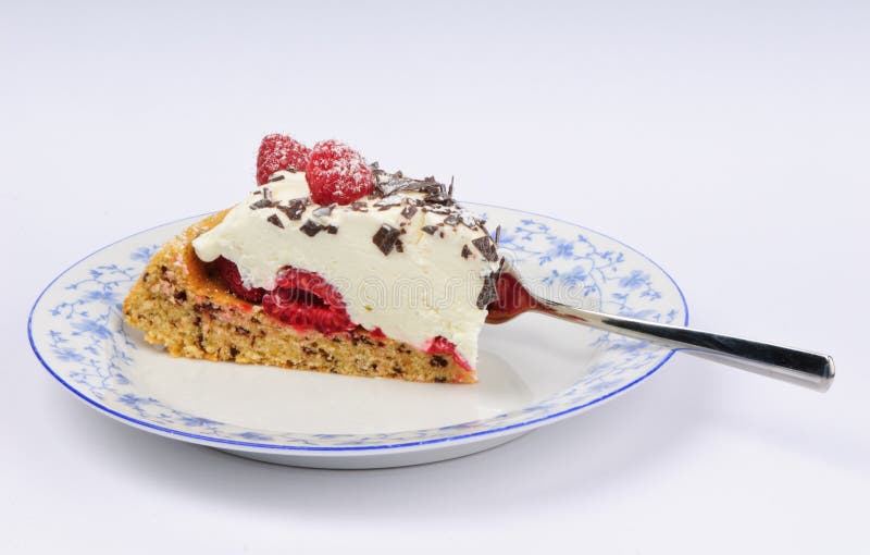 Raspberry cheese cake stock image. Image of snack, cake - 18107621