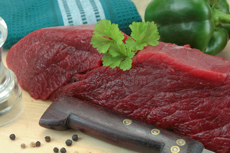 Beef Tab on a Cutting Board Stock Photo - Image of beef, food: 182707136