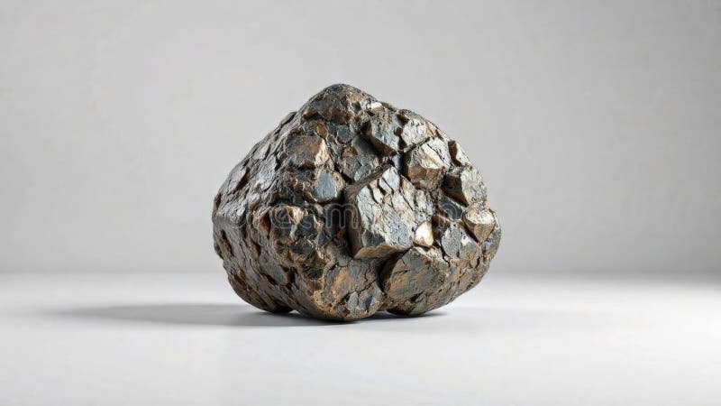 A piece of raw iron ore. stock photo. Image of iron - 355380806