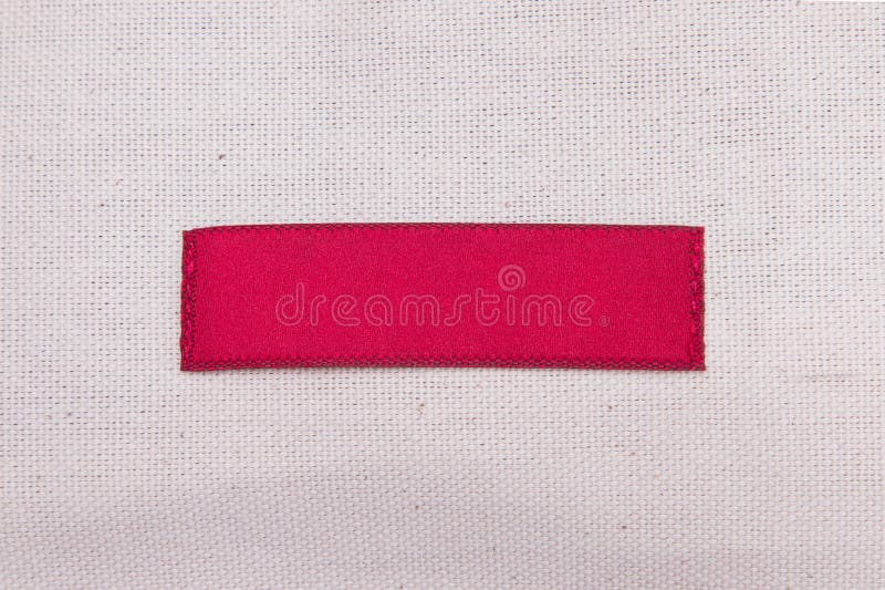 A Piece of Red Cloth Sewn To the Textile Stock Image - Image of pattern ...