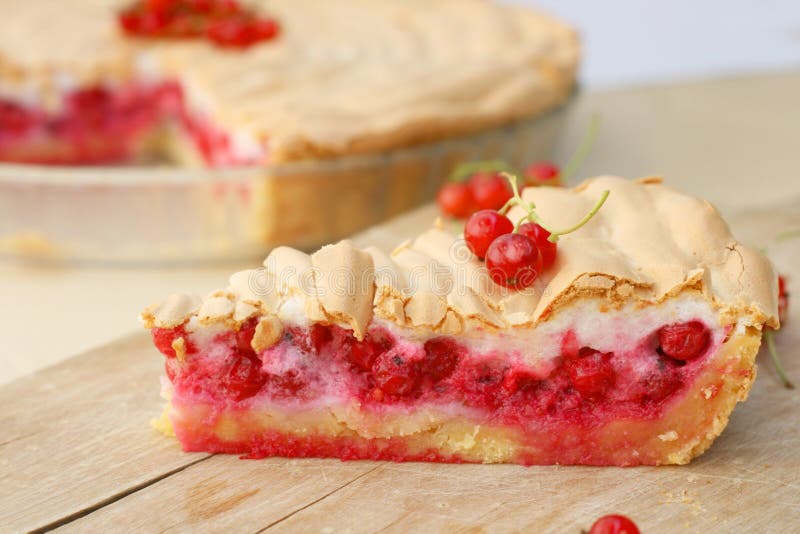 Piece of red currant pie stock photo. Image of gourmet - 44795658