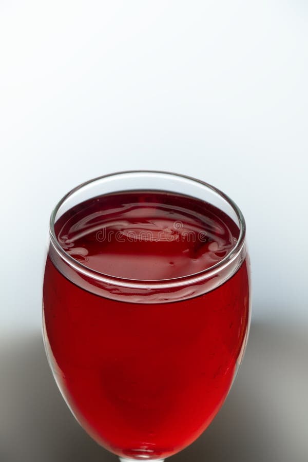 A Piece of Red Liquid Glass Stock Image - Image of liqueur, bottle ...