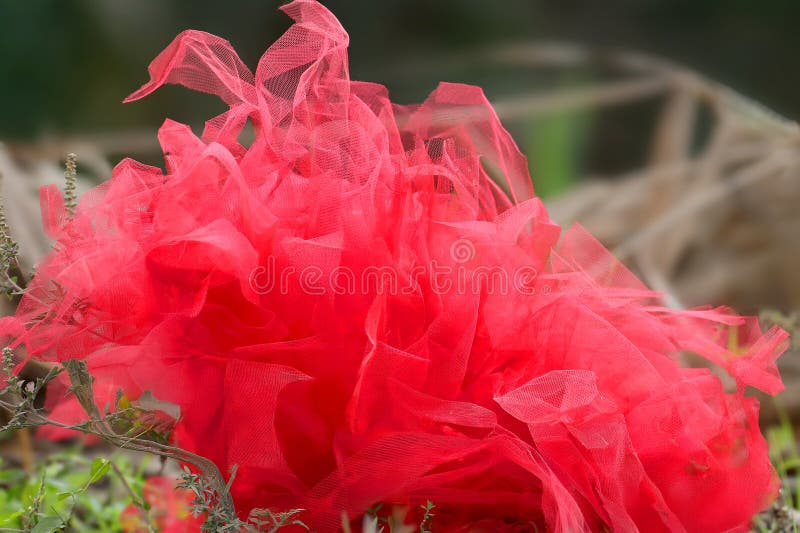 Piece of Red Net with Very Small Mesh Stock Image - Image of pattern ...