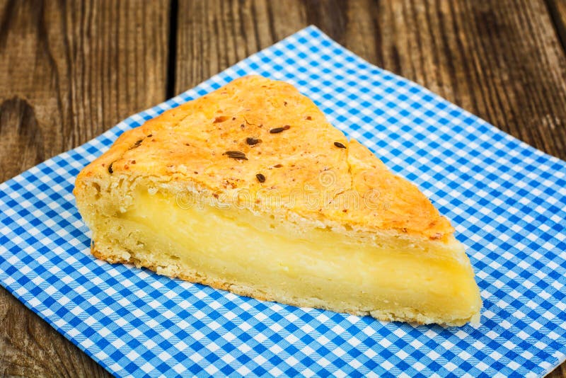 Piece of Snack Cake with Cheese and Cumin Stock Image - Image of ...