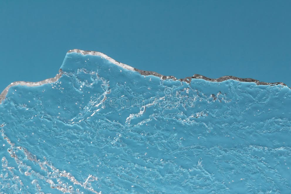 Piece of Thin Structural Ice Opposite the Blue Sky, the Concept of ...