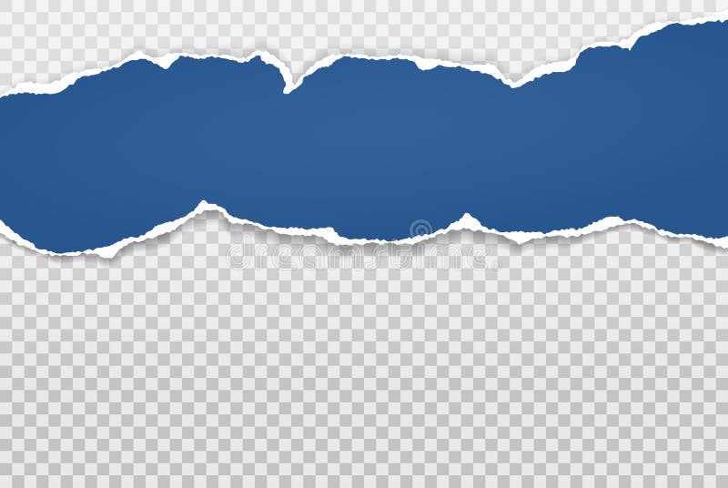 Torn Blue Paper Background into Black Background Stock Illustration ...