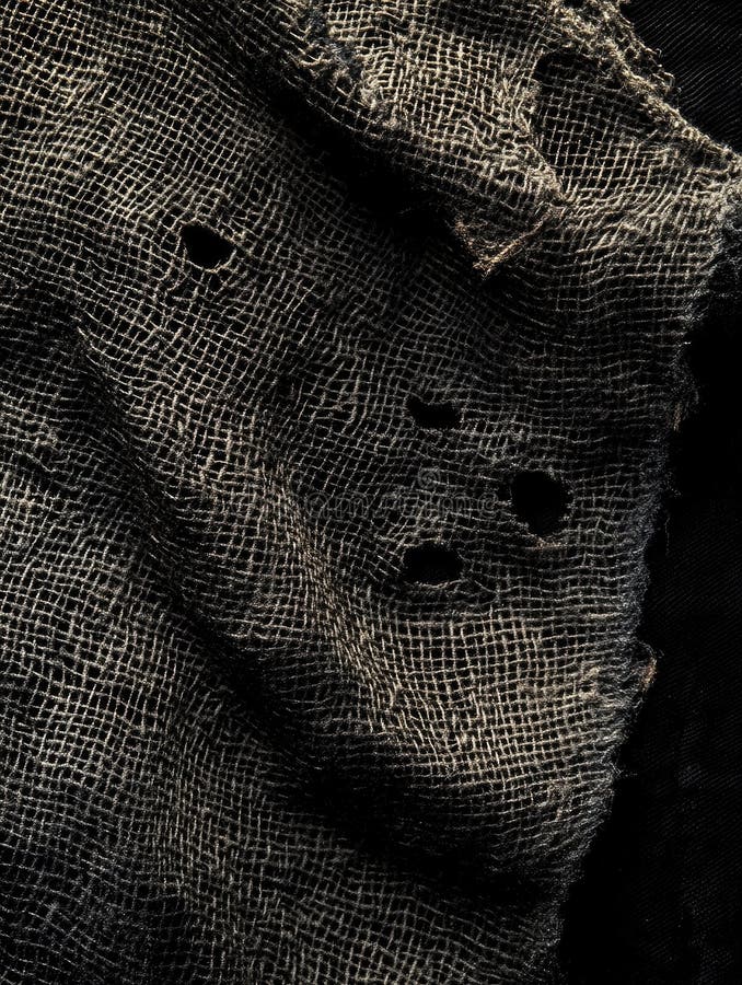 A Piece of Torn Fabric with Holes, Can Be Used As a Texture or Prop in ...