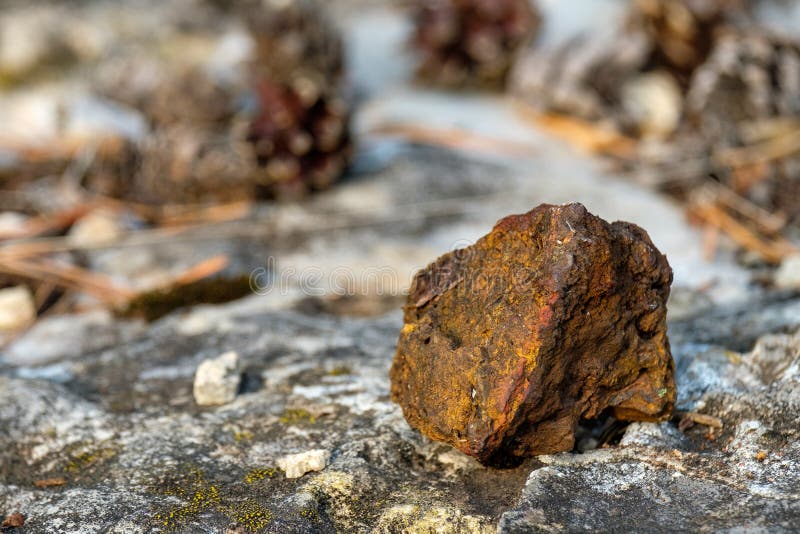 Piece Unworked Iron Ore Background Rock Stock Photos - Free & Royalty ...